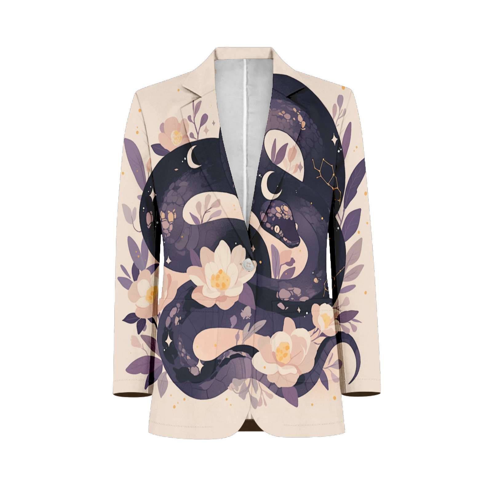 Flower Snake Mens Suits Shawl Collar Slim Fit Suit Mens Groom Jacket ...
