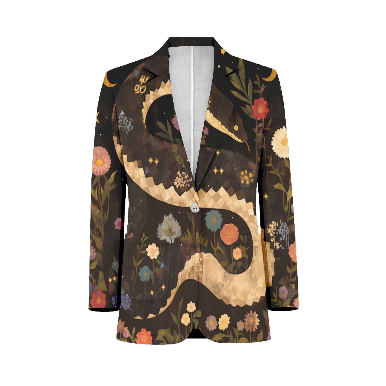 Flower Snake Mens Suits Shawl Collar Slim Fit Suit Mens Groom Jacket ...