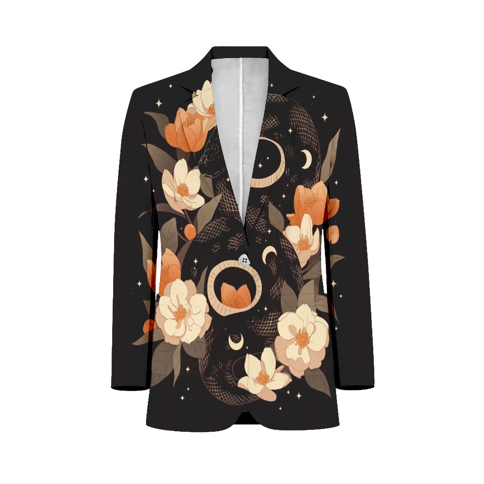 Flower Snake Mens Suits Shawl Collar Slim Fit Suit Mens Groom Jacket ...