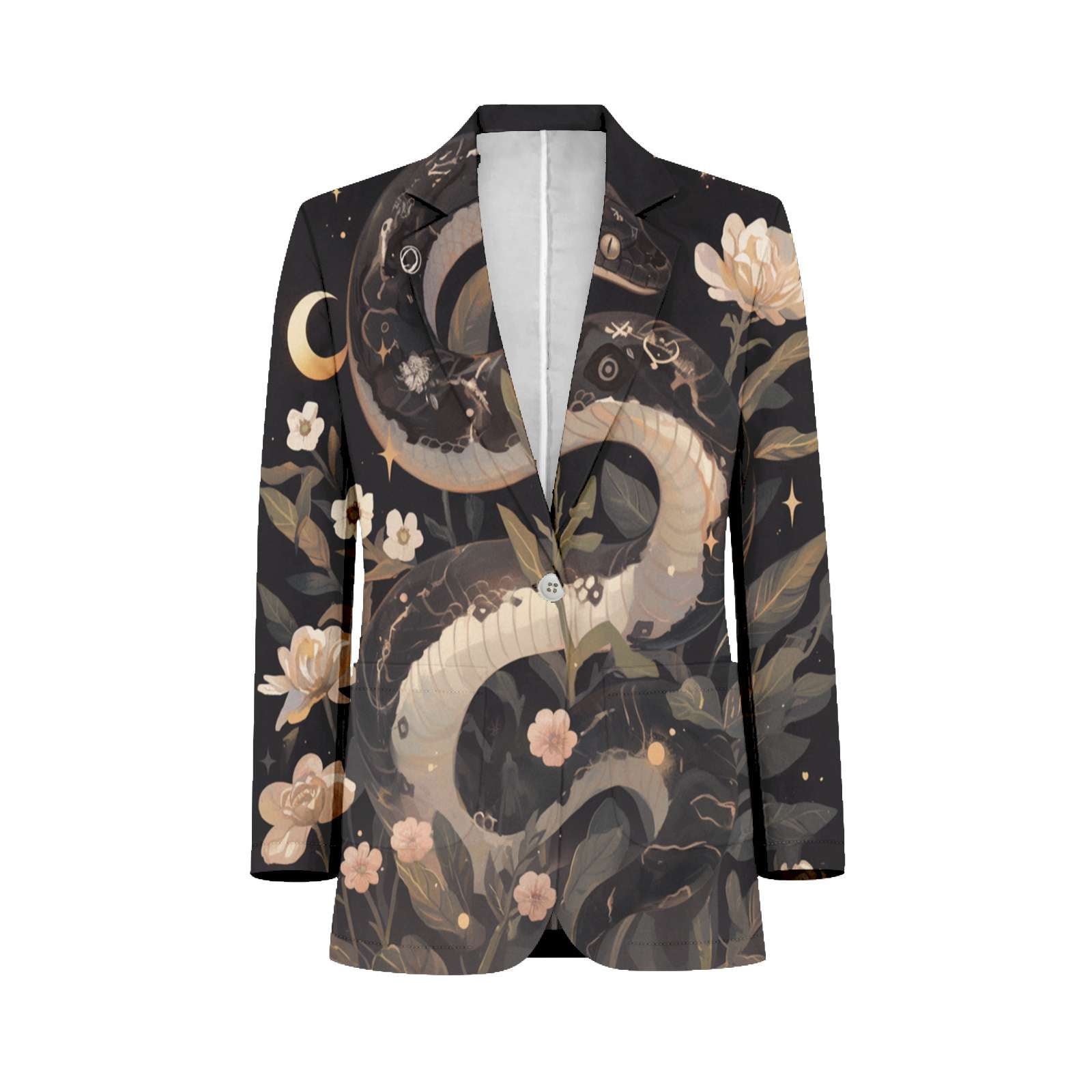 Flower Snake Mens Suits Shawl Collar Slim Fit Suit Mens Groom Jacket ...