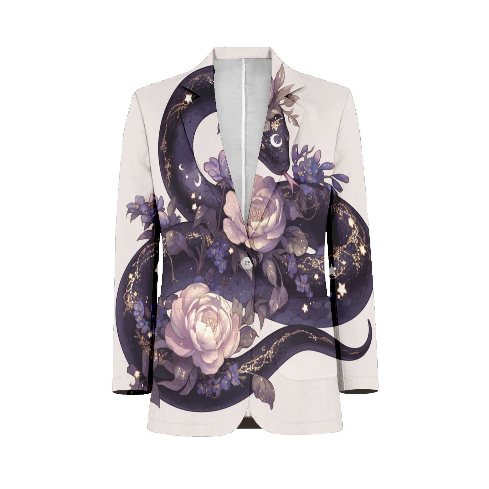 Flower Snake Mens Suits Shawl Collar Slim Fit Suit Mens Groom Jacket ...