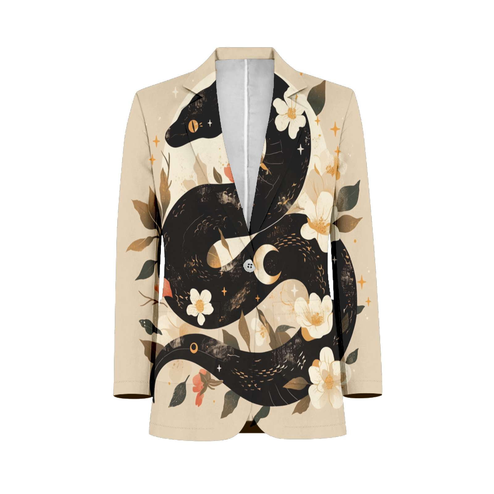 Flower Snake Mens Suits Shawl Collar Slim Fit Suit Mens Groom Jacket ...
