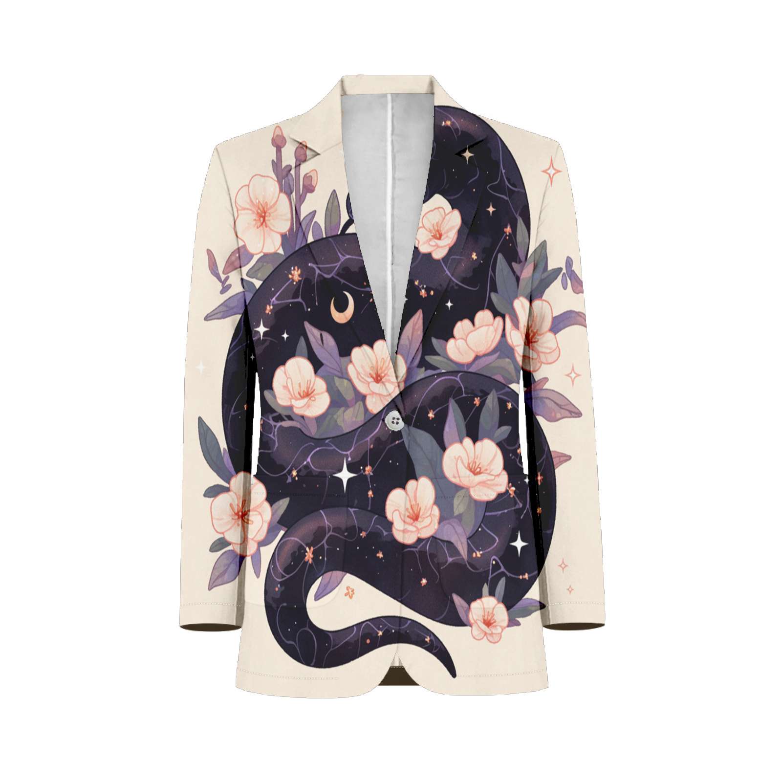 Flower Snake Mens Suits Shawl Collar Slim Fit Suit Mens Groom Jacket ...