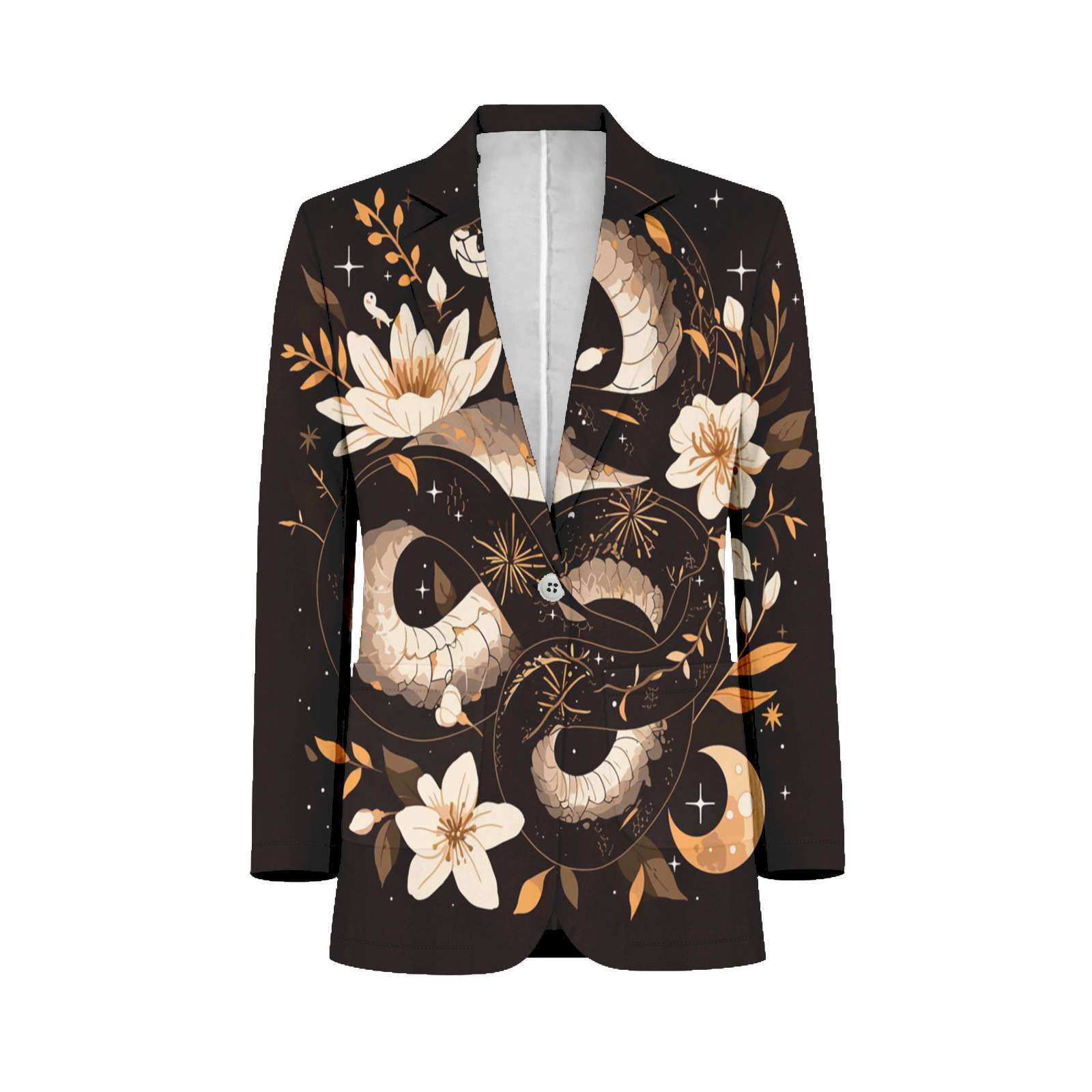 Flower Snake Mens Suits Shawl Collar Slim Fit Suit Mens Groom Jacket ...