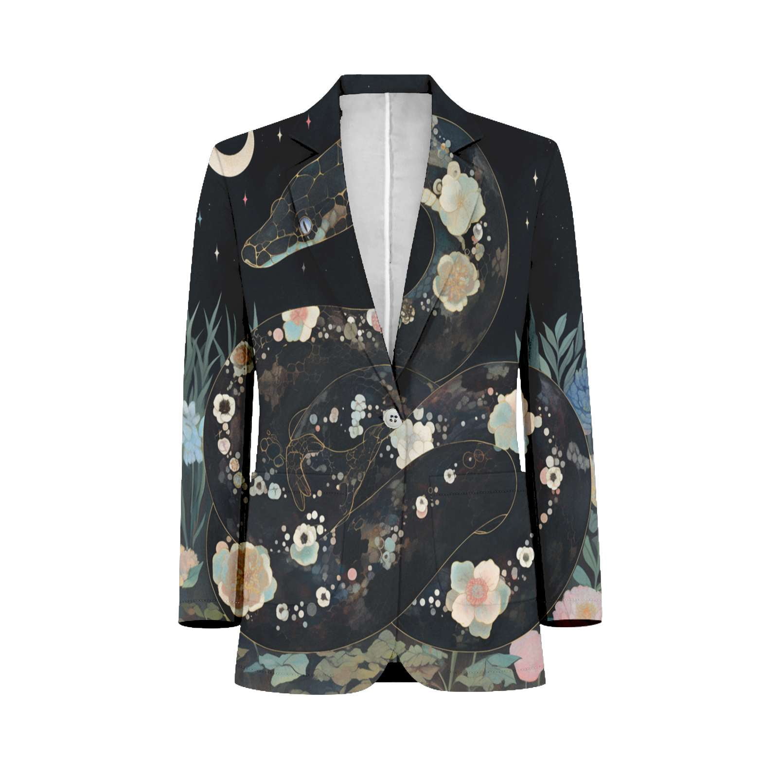 Flower Snake Mens Suits Shawl Collar Slim Fit Suit Mens Groom Jacket ...
