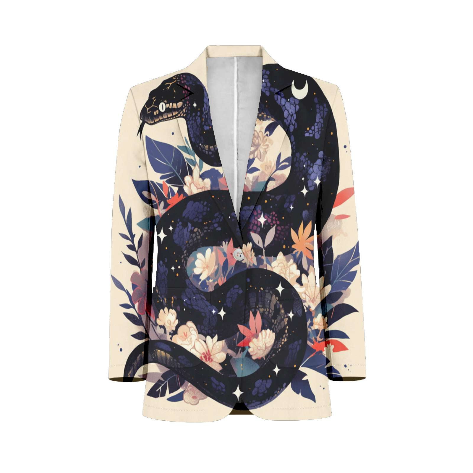 Flower Snake Mens Suits Shawl Collar Slim Fit Suit Mens Groom Jacket ...