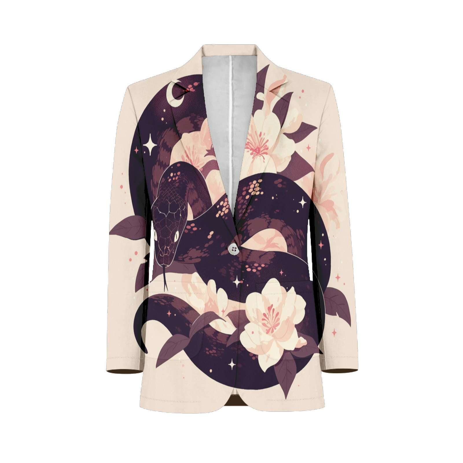 Flower Snake Mens Suits Shawl Collar Slim Fit Suit Mens Groom Jacket ...