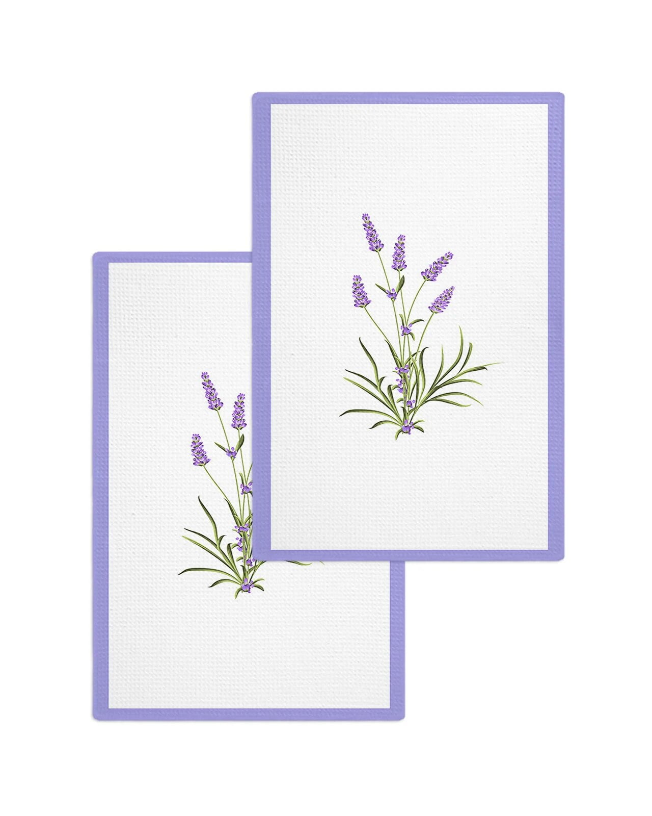 Flower Spring Watercolor Lavender Kitchen Cleaning Cloth Towel Waffle ...