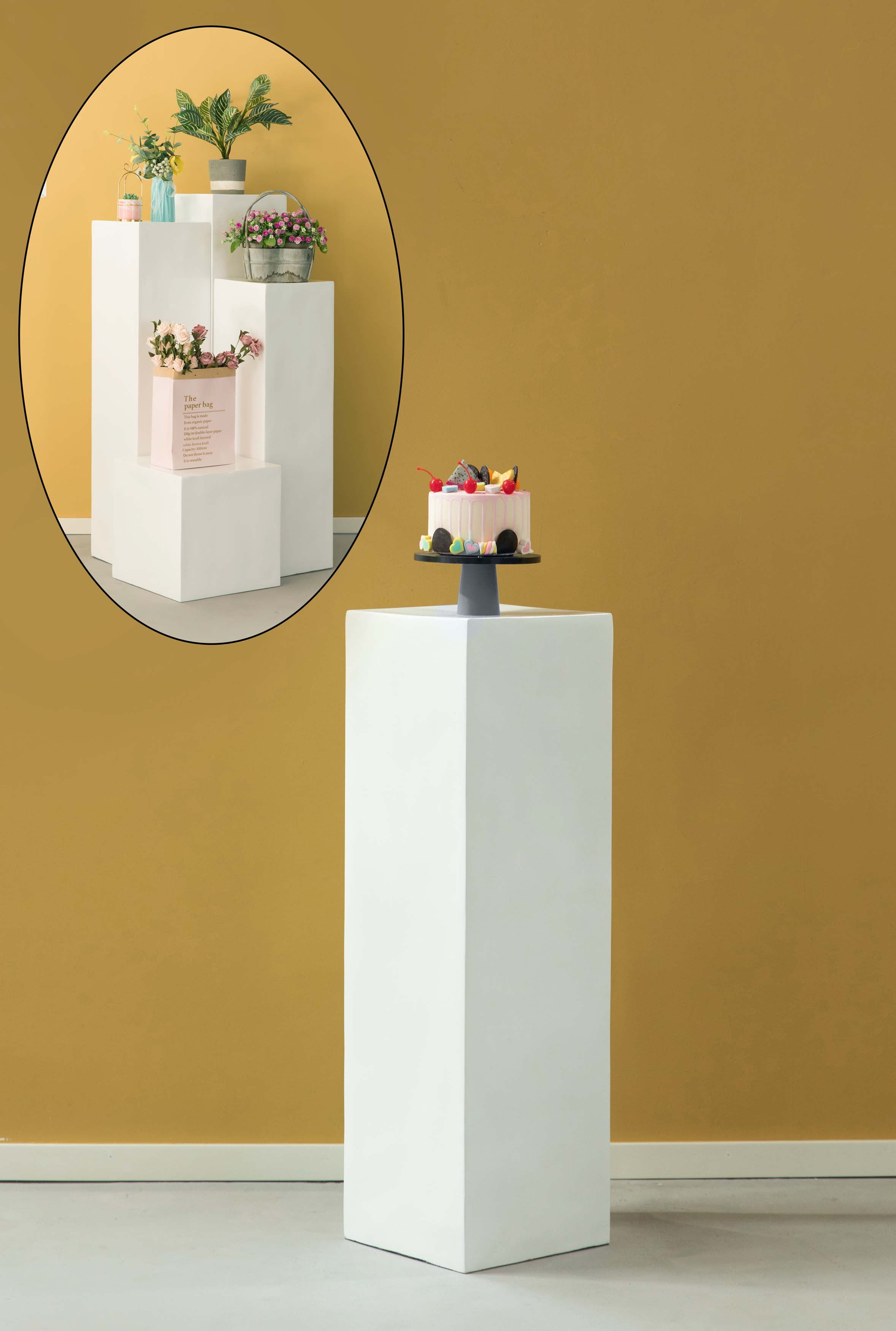 Flower Stand cube, Interior Design, decorative display cube, Wedding ...