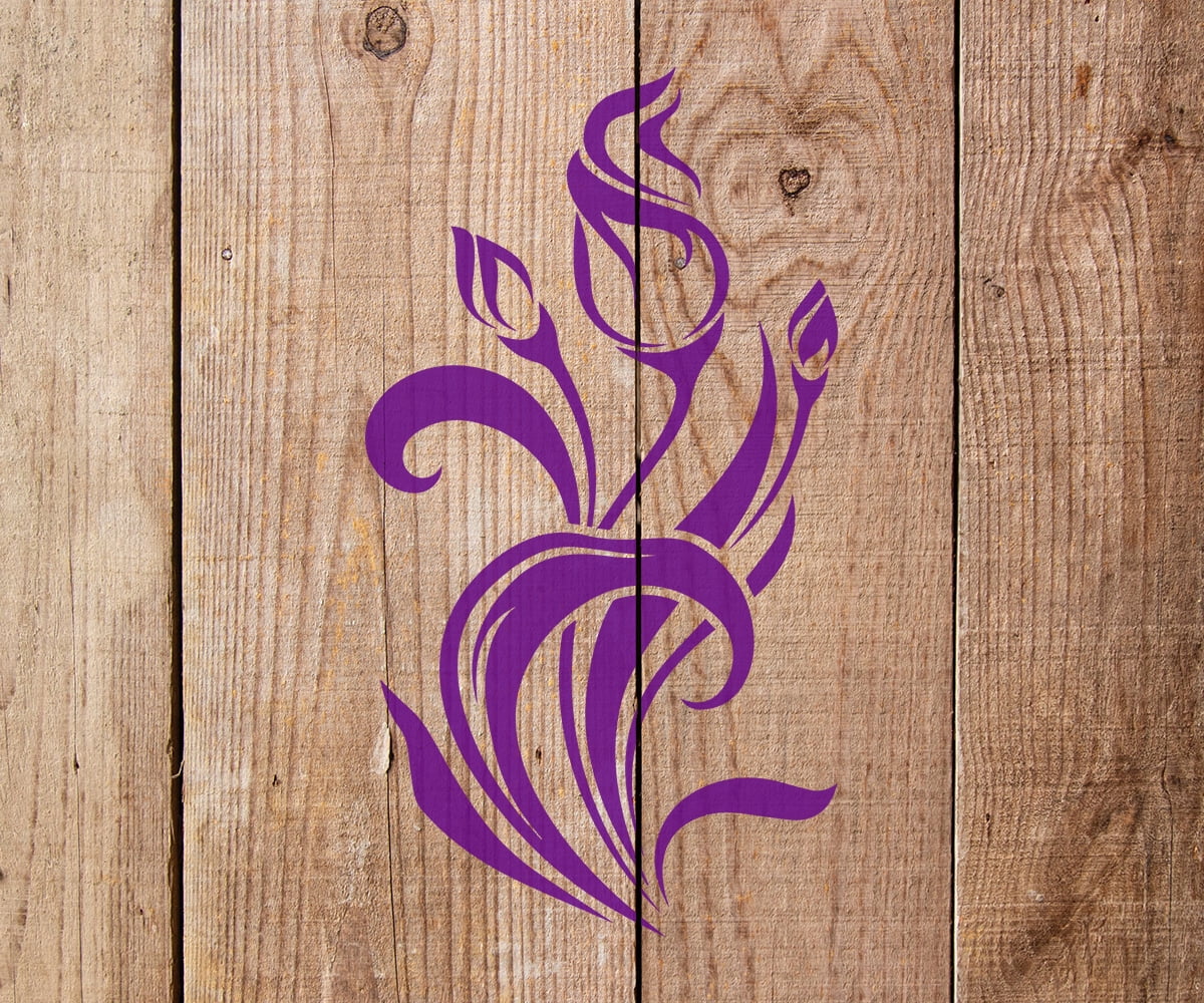Flower Stencil - Art and Wall Stencil (12"x18") - Walmart.com