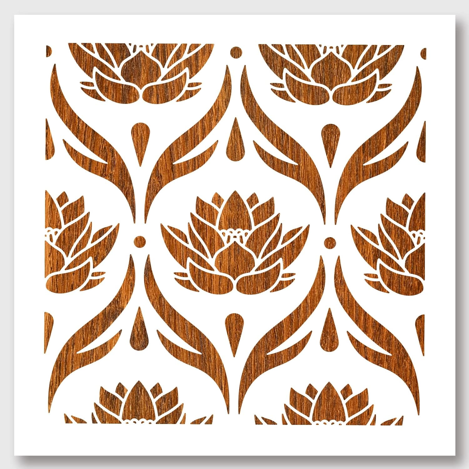 Flower Stencil Water Lily Painting Stencil Reusable Summer Flower ...