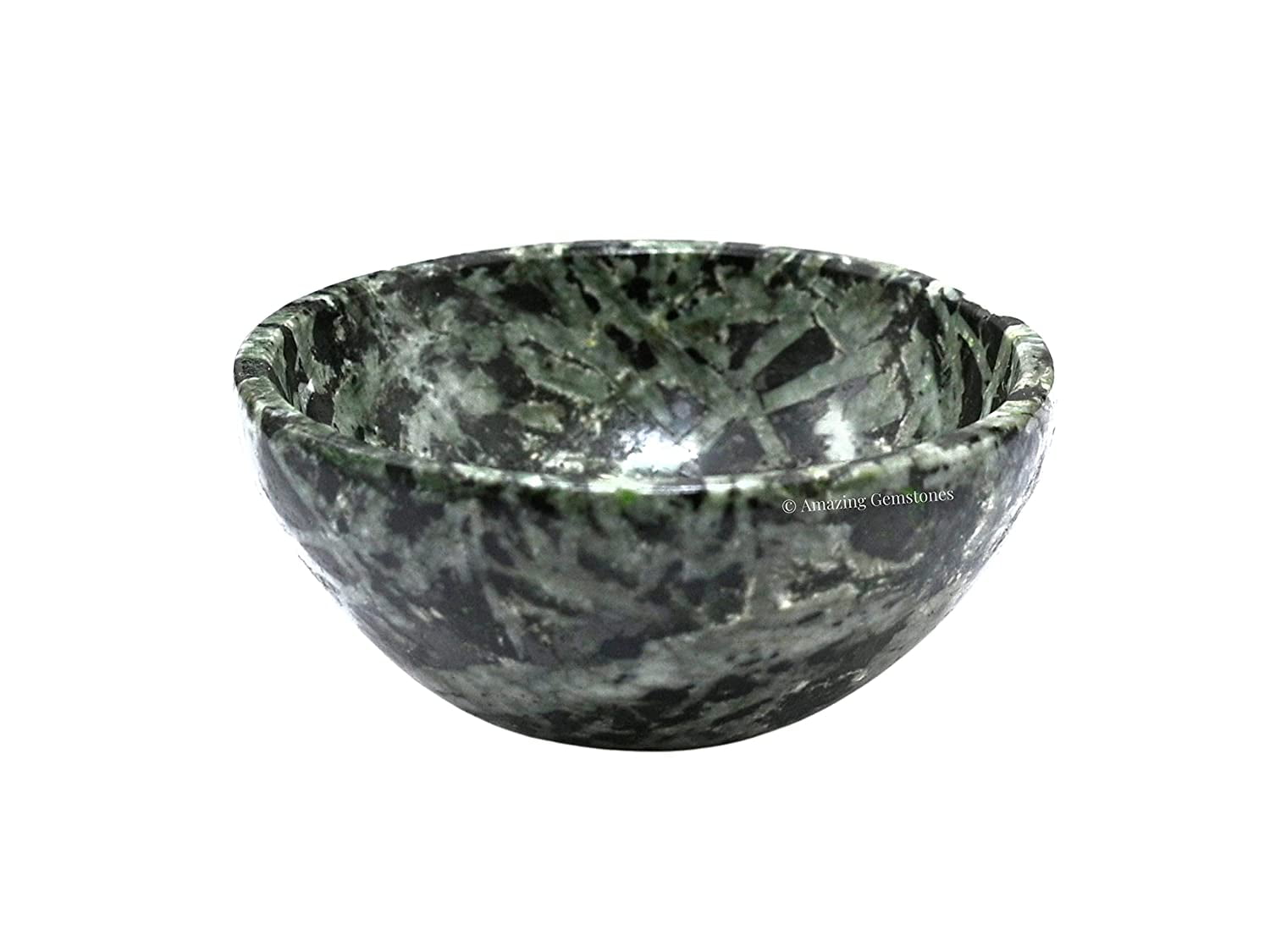 Flower Stone Crystal Bowl 2" Inch Gemstone Bowl for Altar Offering Bowl ...