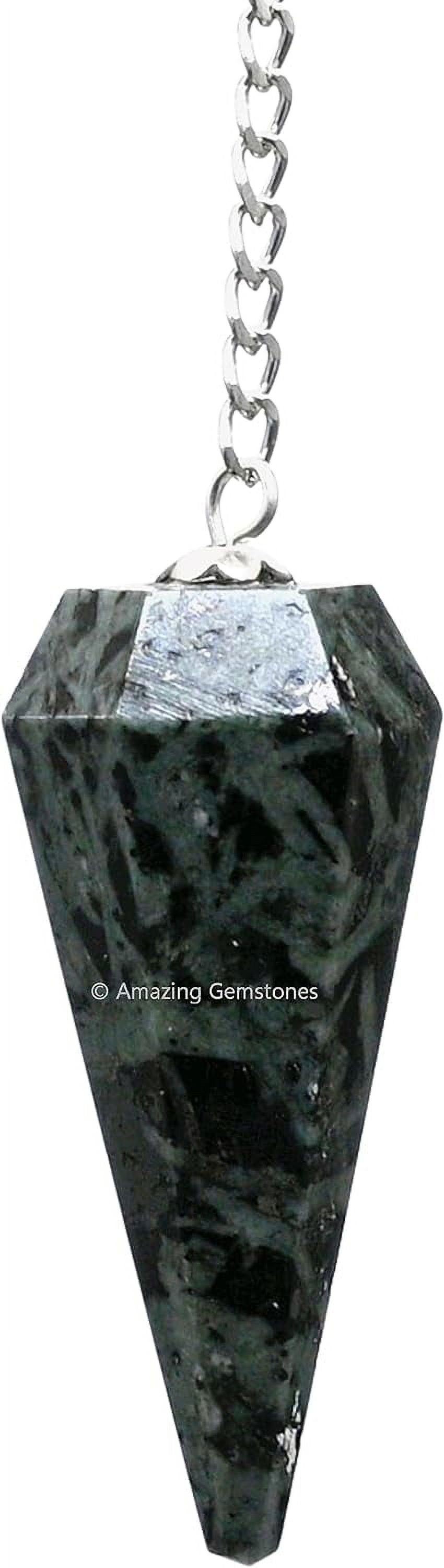 Flower Stone Crystal Pendulum Dowsing Reiki Hexagonal Points - Walmart.com