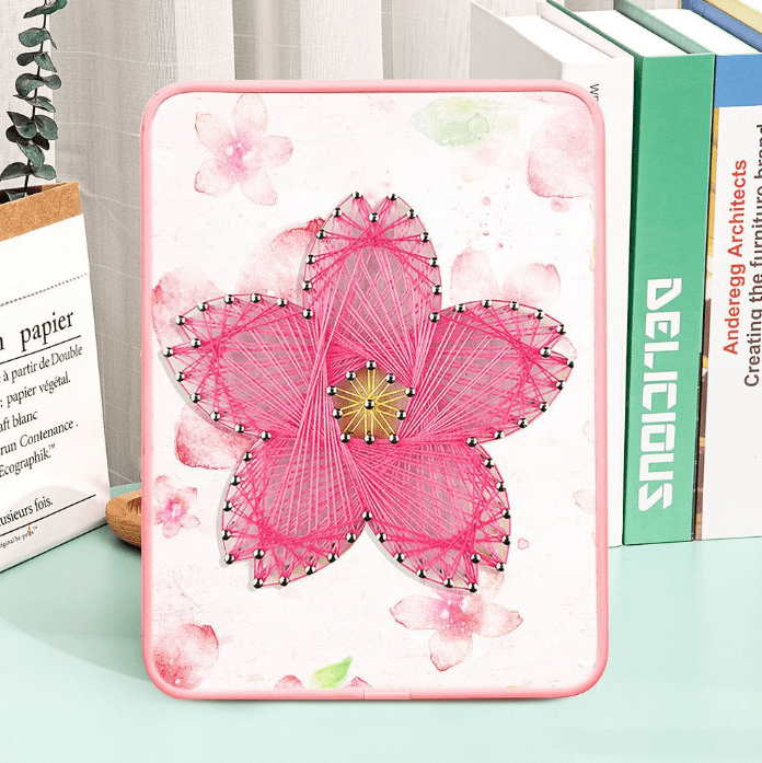 Flower String Art Kit with Stand. Simple Decorative DIY String Art ...