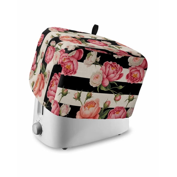 Flower Stripes Toaster Cover 4 Slice, Large Kitchen Appliance Covers ...