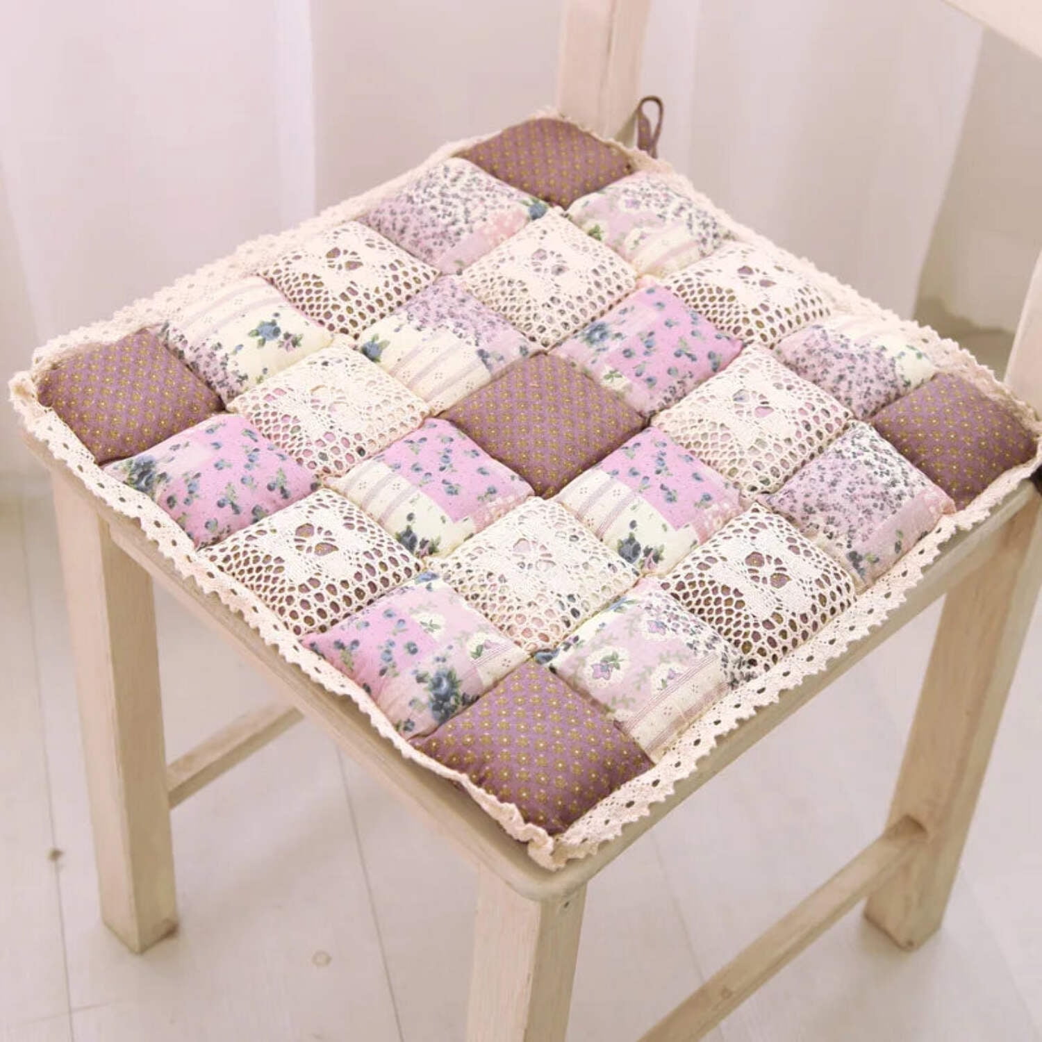 Flower Style Square Cotton Seat Cushion Sofa Car Mat Home Kitchen Chair ...