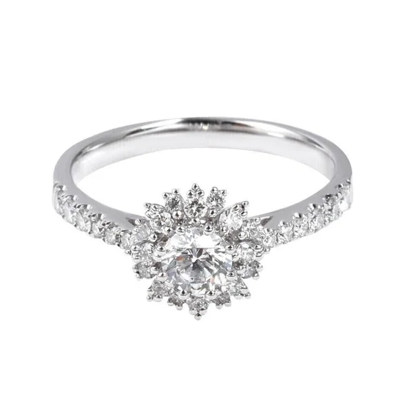 Flower Style Wedding Ring, Women's Diamond Engagement Ring, 2.2 CT ...