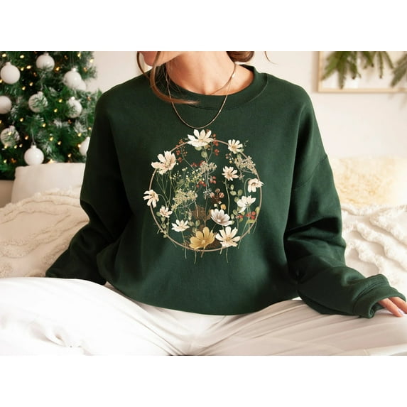 Flower T-Shirt, Wildflower Tshirt, Gift For Her, Flower Shirt Aesthetic ...