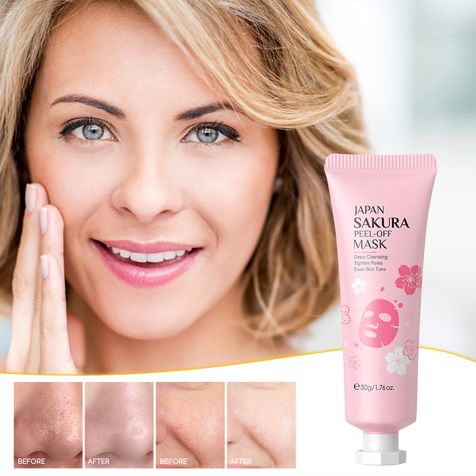 Flower Tear Facial Mask 50g (hose) To Clean Pores, Moisturize Skin Care ...