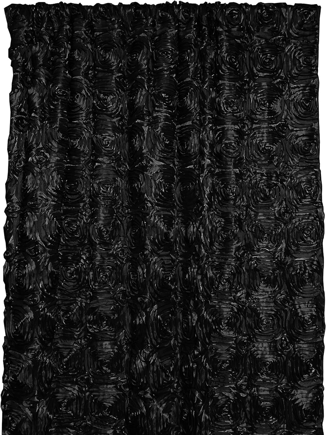 Flower Textured Curtain Panel 54 Inch Wide/Wedding/Photography/Backdrop ...