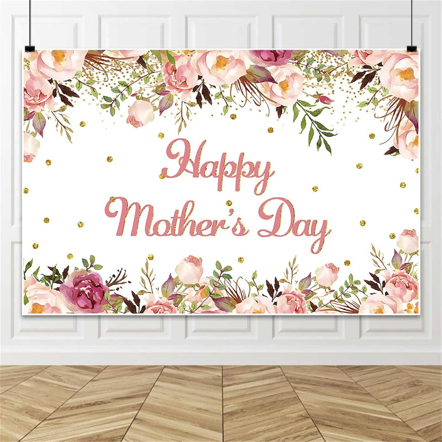 Flower Theme Mother's Day Backdrop for Photoshoot Family Portrait Happy ...