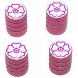 Flower Tire Rim Wheel Aluminum Valve Stem Caps, Multiple Colors ...