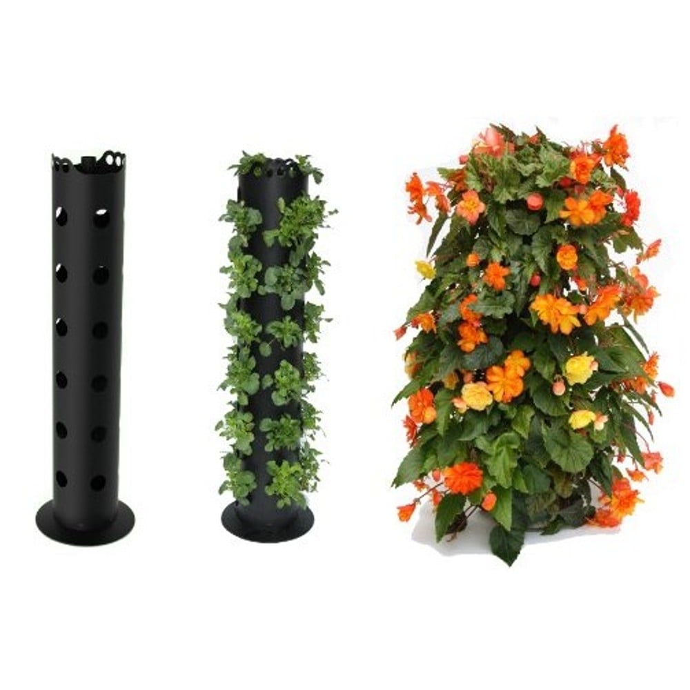 Flower Tower Vertical Planter, Freestanding, 3 - Feet (Pack of 2 ...