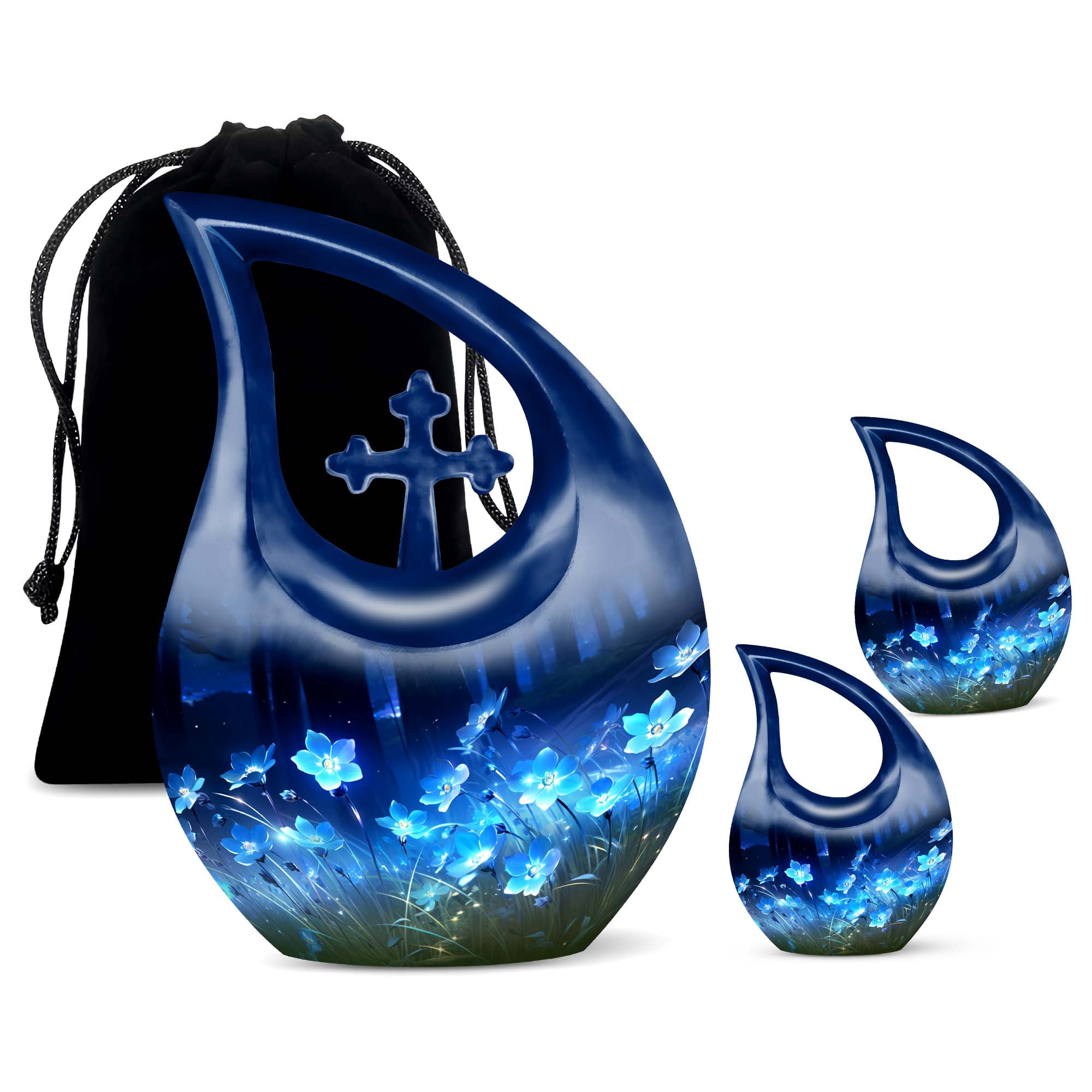 Flower Urn - Small Urns For Human Ashes Keepsake - Cremation Urns For ...