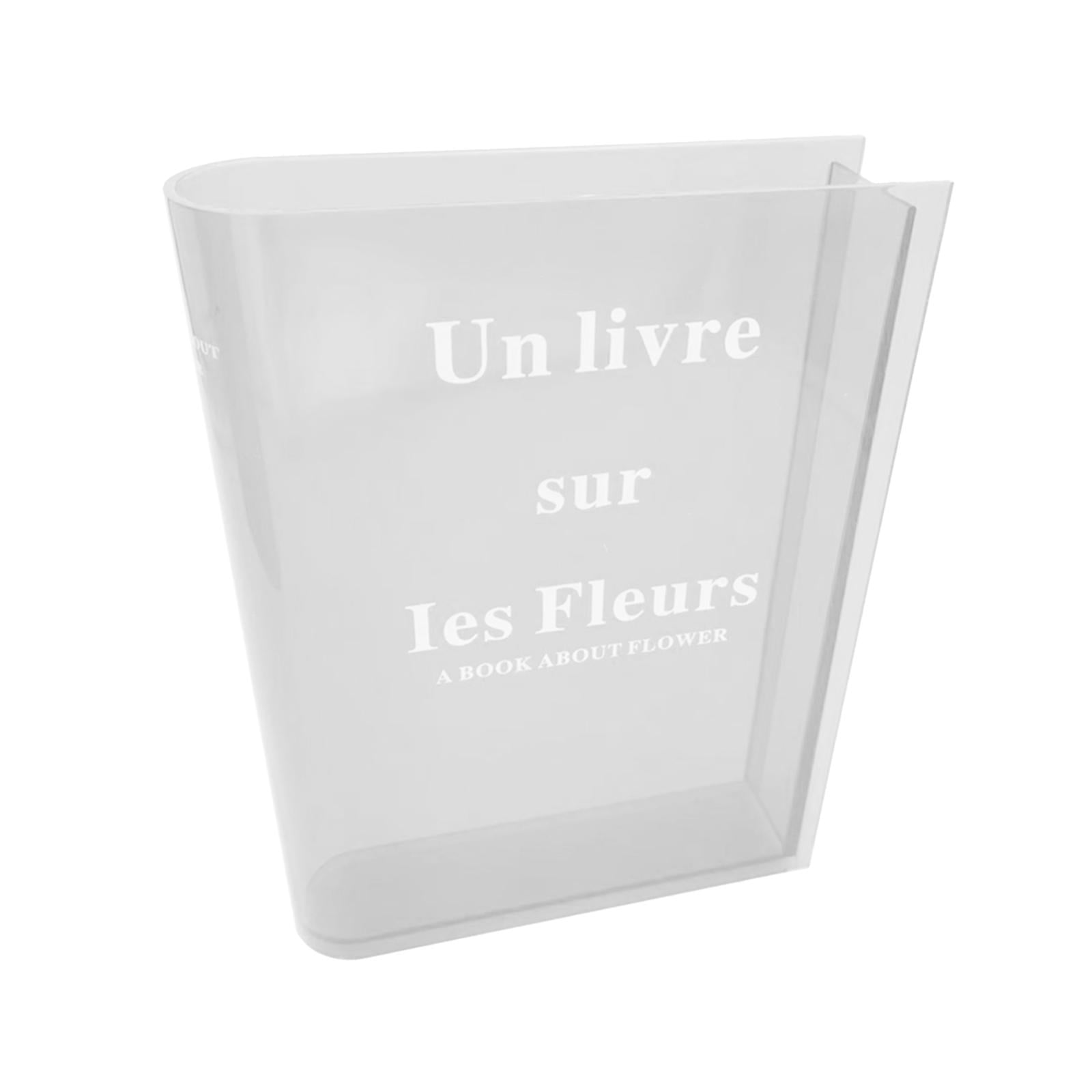 Flower Vase Aesthetic Book Shaped Vase for Flower Shop Dining Room ...