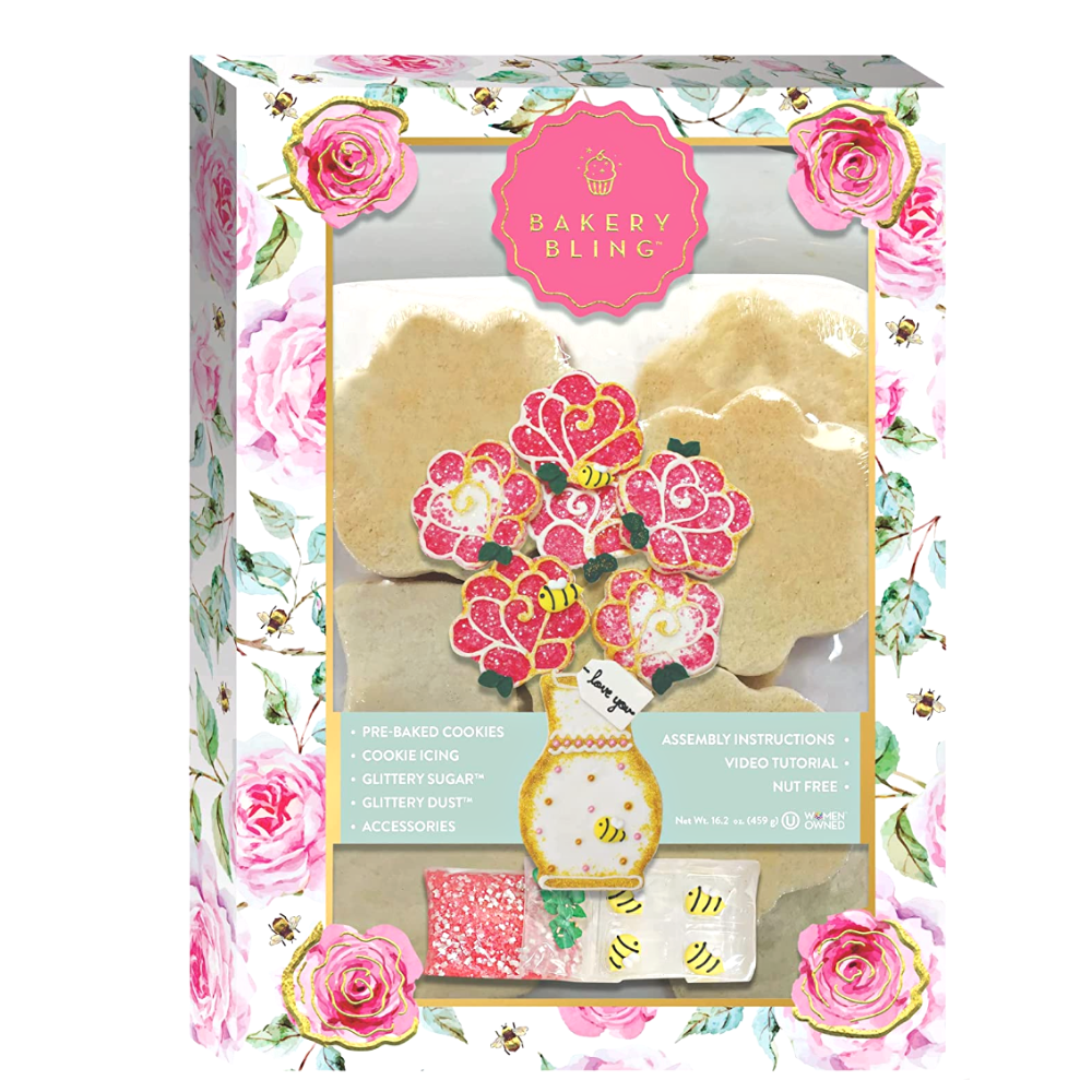 Flower Vase Mother's Day Designer Cookie Kit by Bakery Bling | Cookie ...