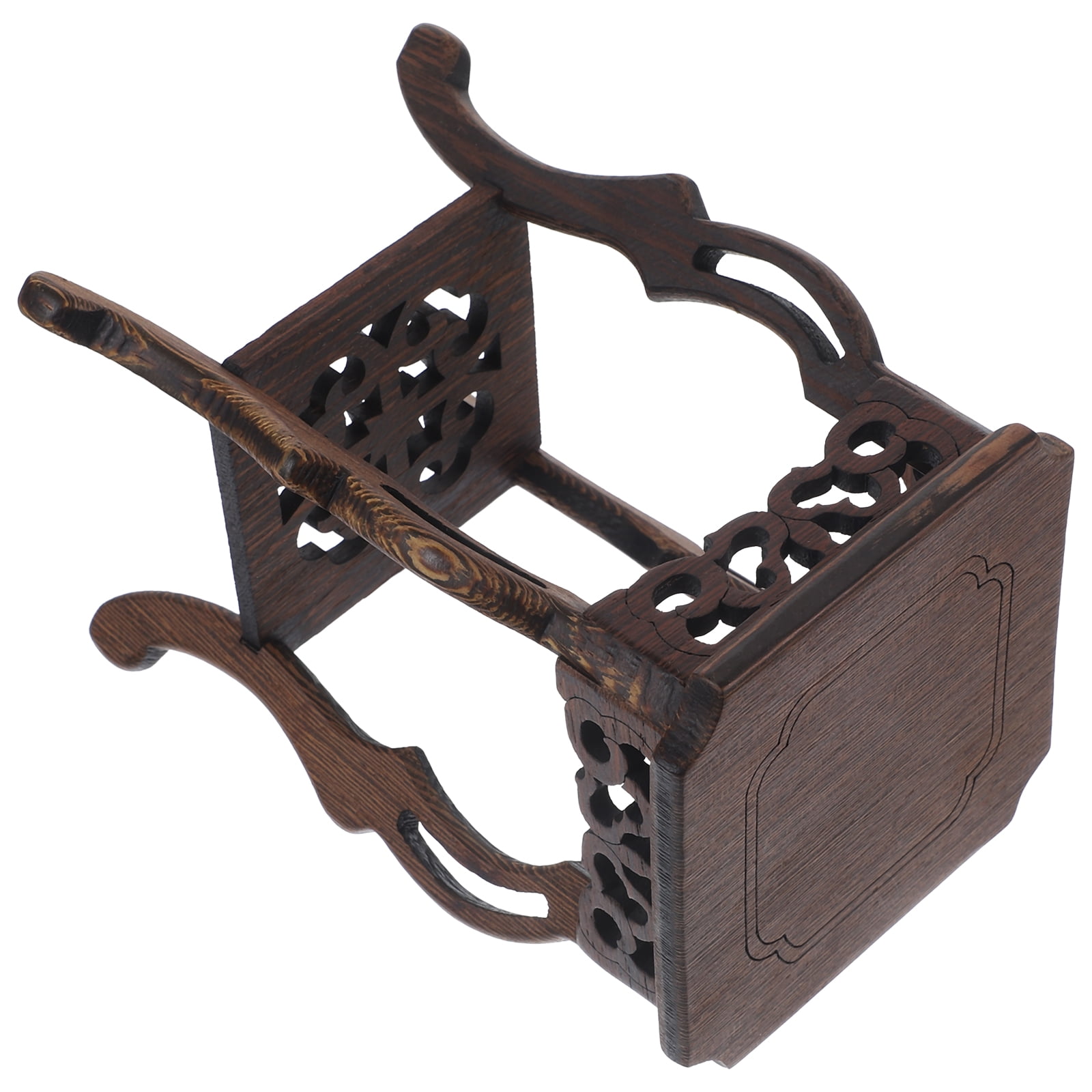 UPKOCH Wooden Stool Display Stand Rustic Style 1Pcs 6.1x4.3x4.3in ...