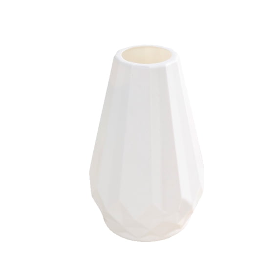 Flower Vase, Plastic Flower Pot, Modern White Flower Vase for Home ...