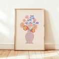 Flower Vase Poster Still Life Floral Bouquet Pastel Preppy Wall Art ...