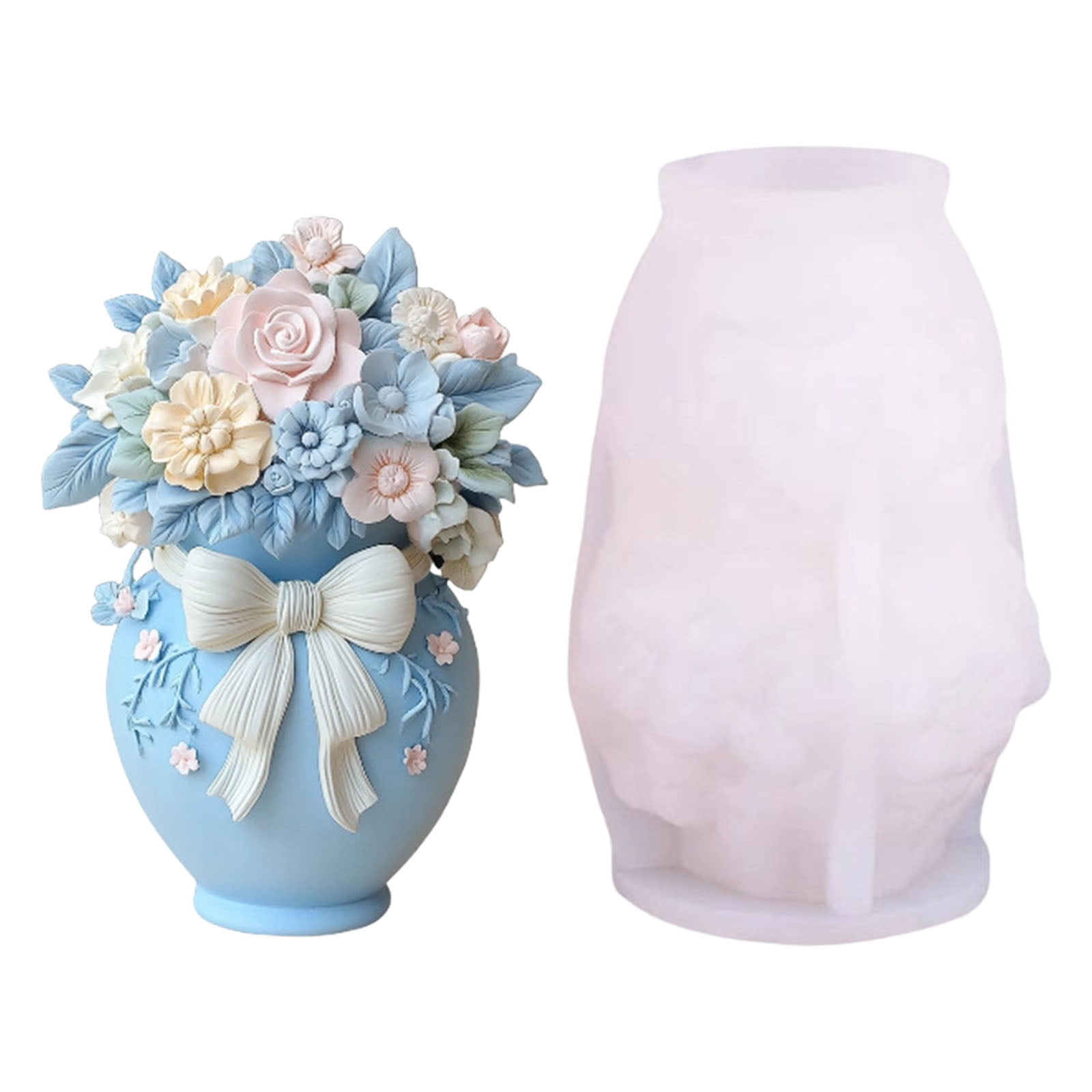 Flower Vase Silicone Molds for Epoxy Resin Making Soap Heat Resistant ...