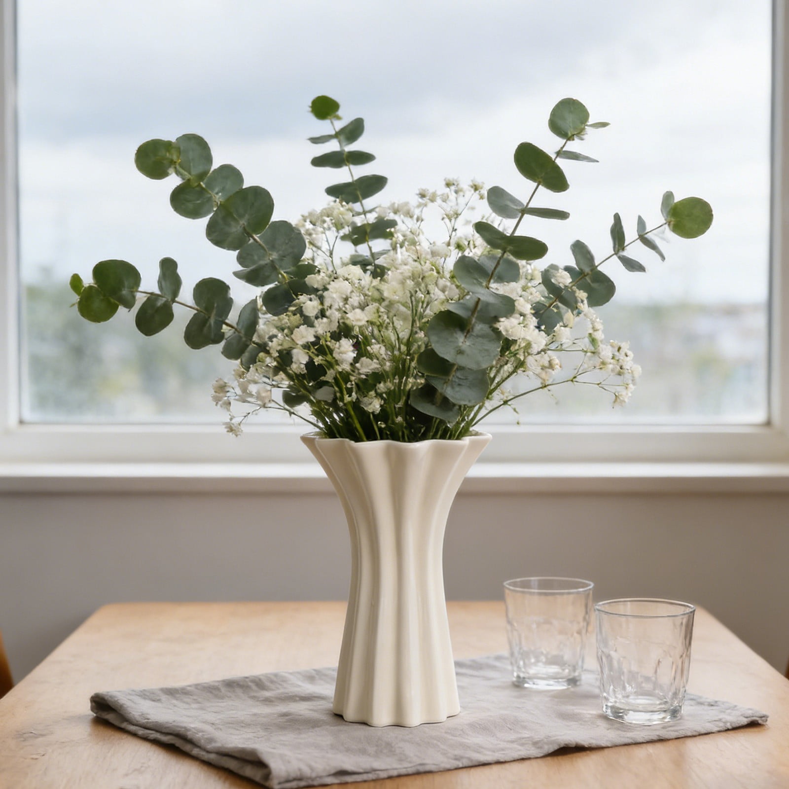 Flower Vases Plastic Modern Fall Minimalist Vase Small Pampas Grass ...