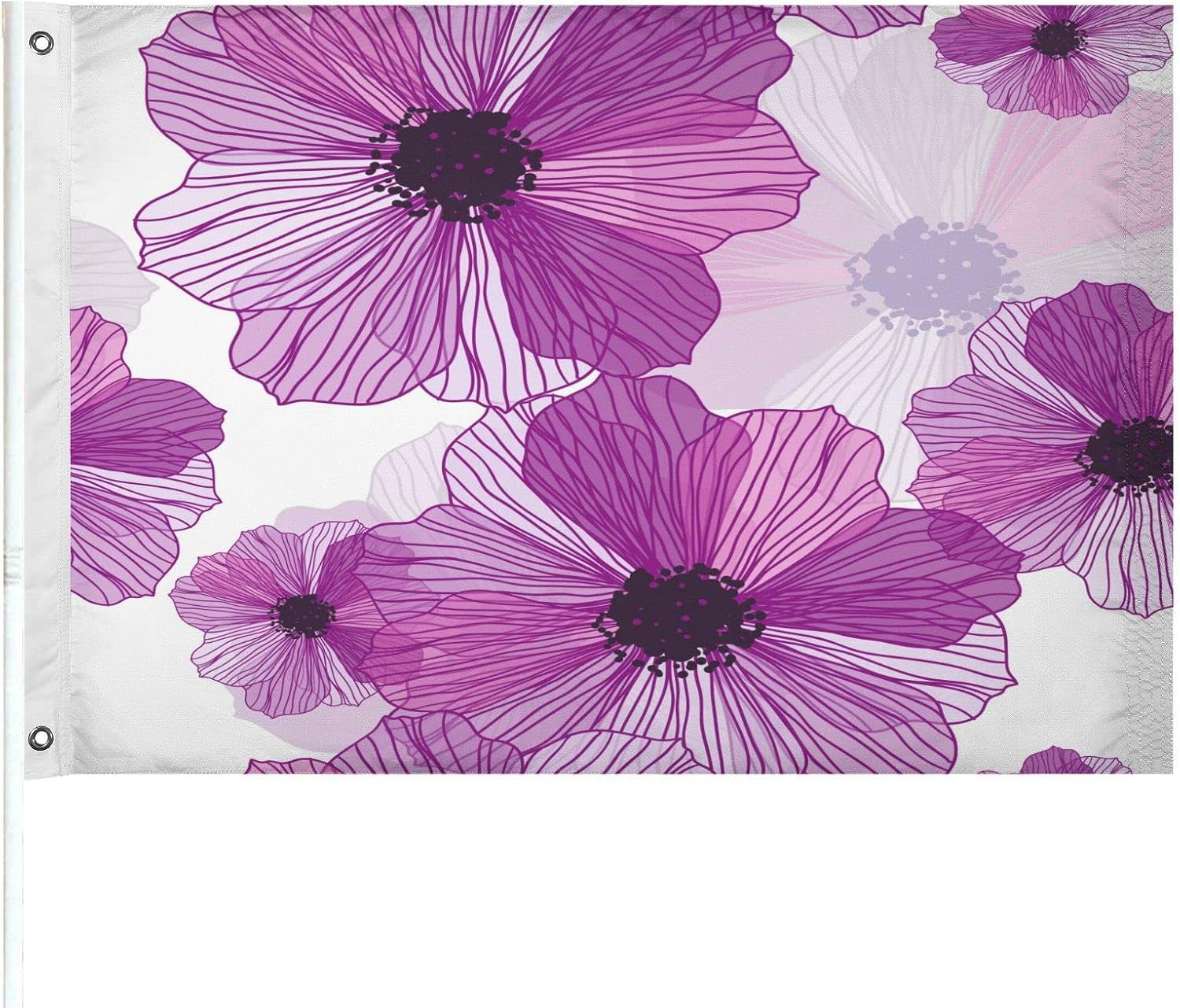 Flower Vintage Floral Flag Outdoor Garden Flag for Outside Funny Flags ...