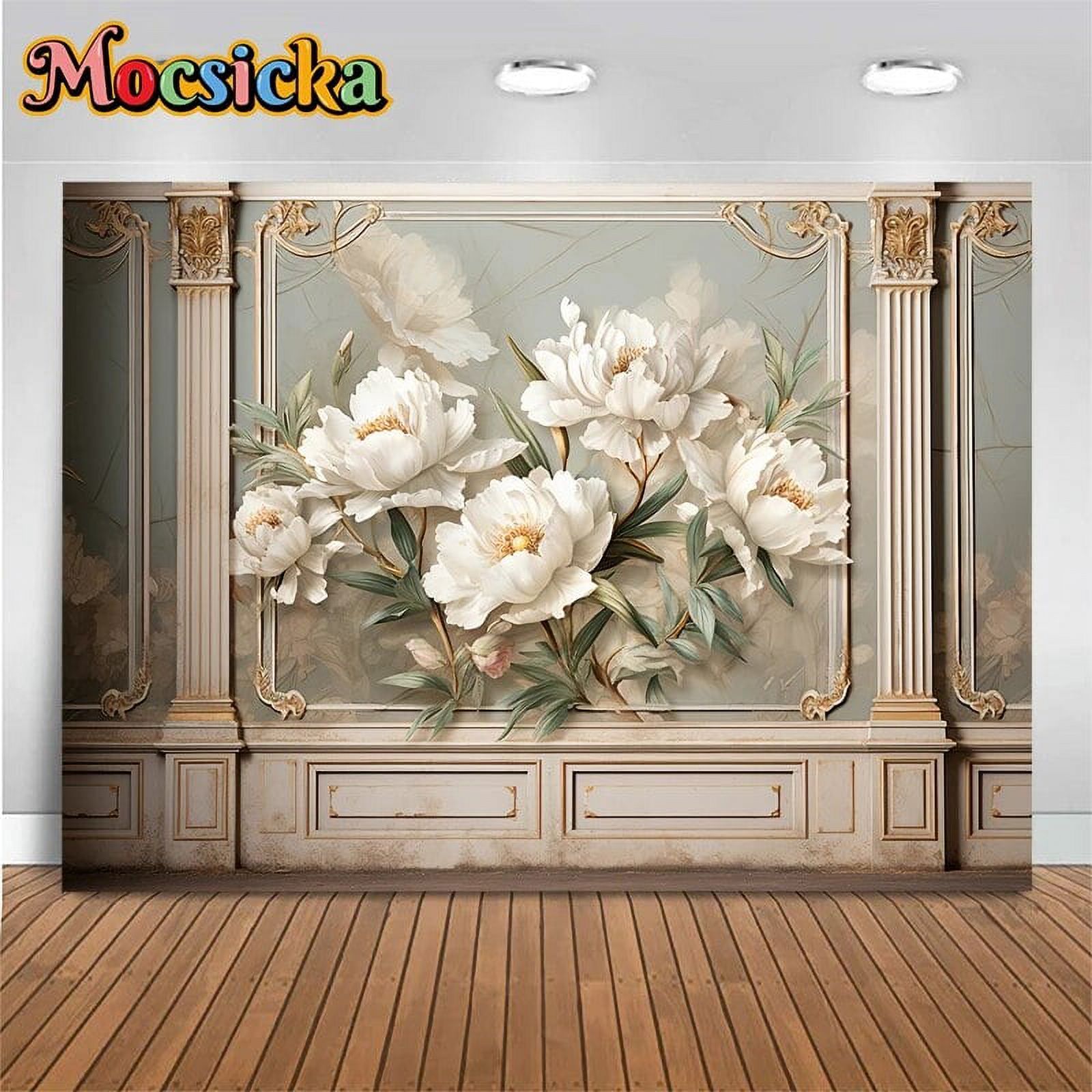 Flower Wall Background Photography Family Portrait Wallpaper Backdrops ...