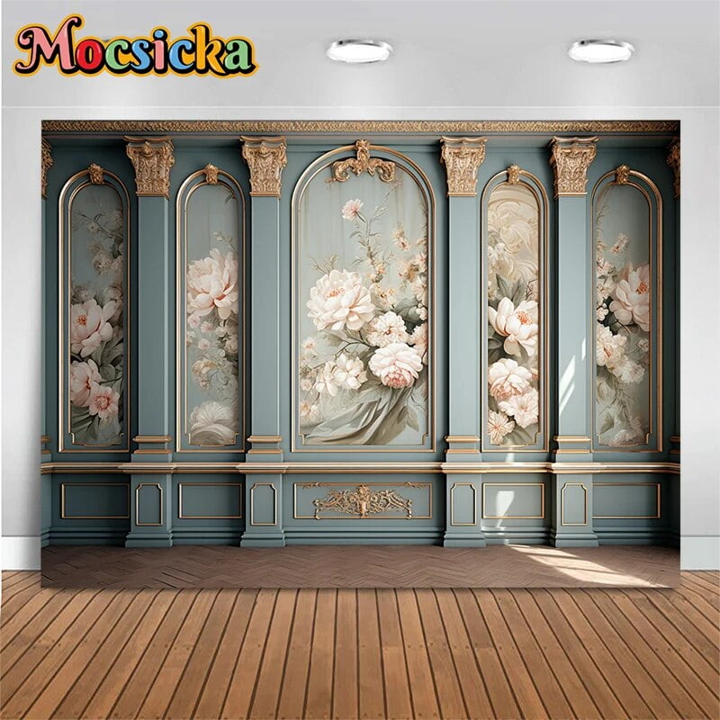 Flower Wall Background Photography Family Portrait Wallpaper Backdrops ...