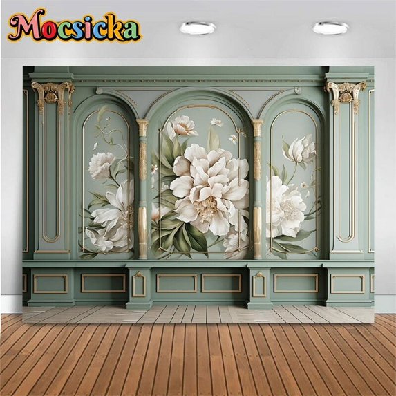 Flower Wall Background Photography Family Portrait Wallpaper Backdrops ...