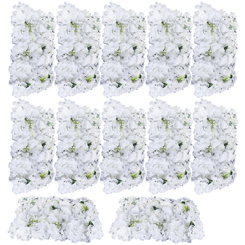 Flower Wall Panels 16 * 24inch-12Pcs Artificial Flower Wall Background ...