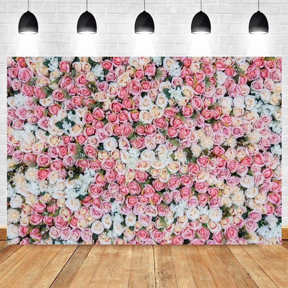 Flower Wall Wedding Floral Photography Background Custom Baby Shower ...