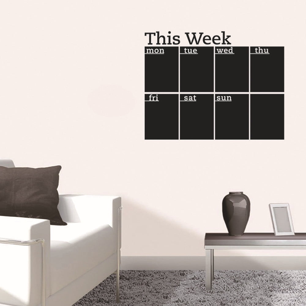 Flower Walltickers 45*58cm Week Plan Calendar Chalkboard MEMO ...