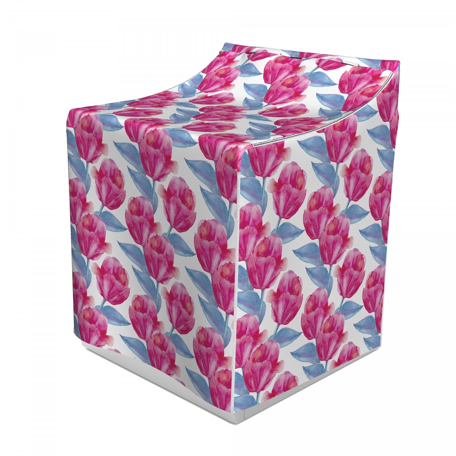 Flower Washer Cover, Continued Watercolor Inspired Layout of Tulip ...