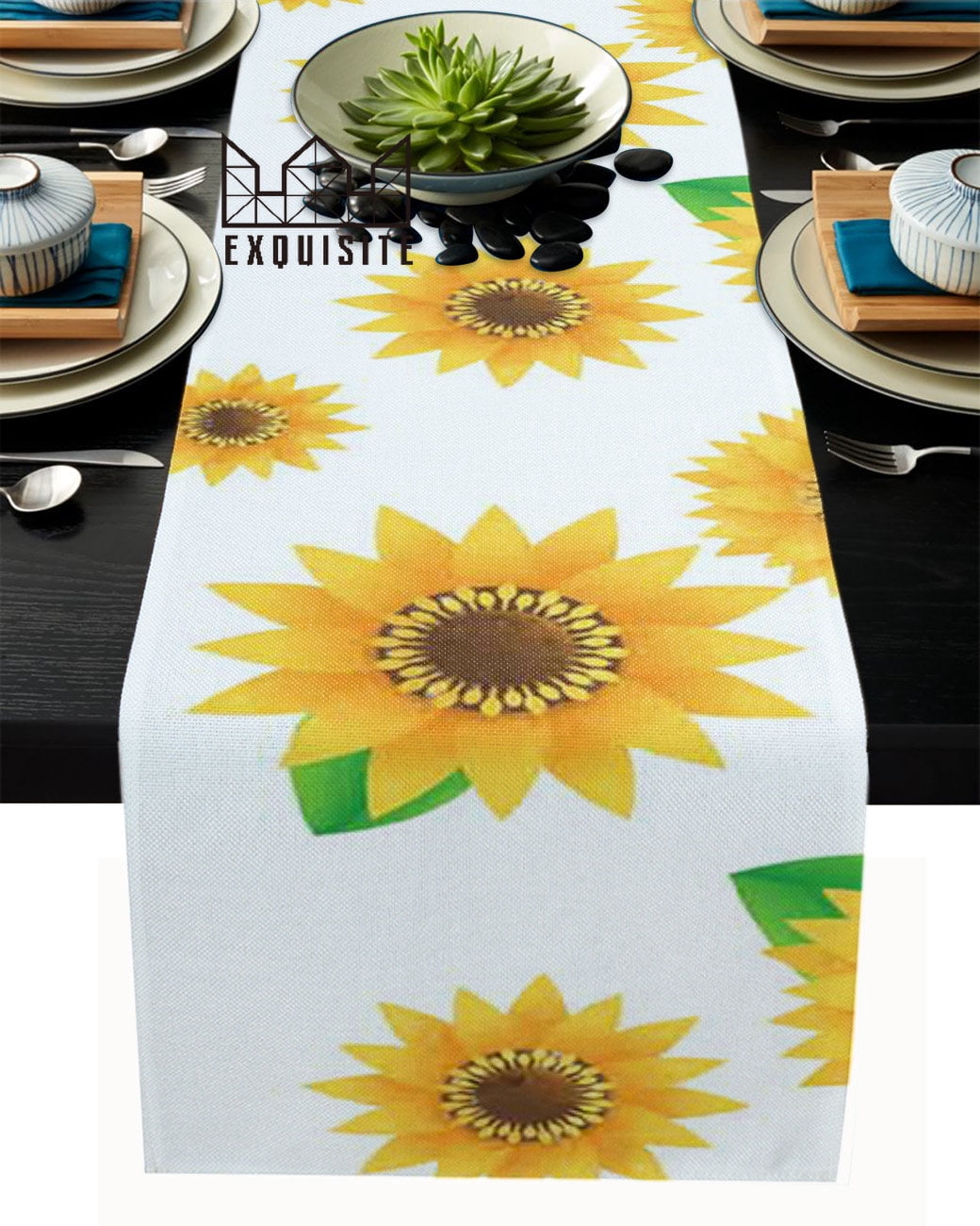 Flower Watercolor Sunflower Coffee Table r Dining Table r Wedding Table ...