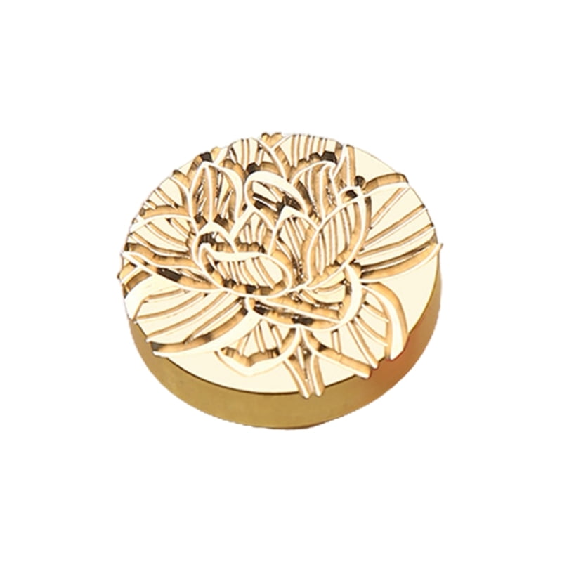 Flower Wax Seal Stamp Fire Paint Seal Head Lily Flower Sealing Stamp ...