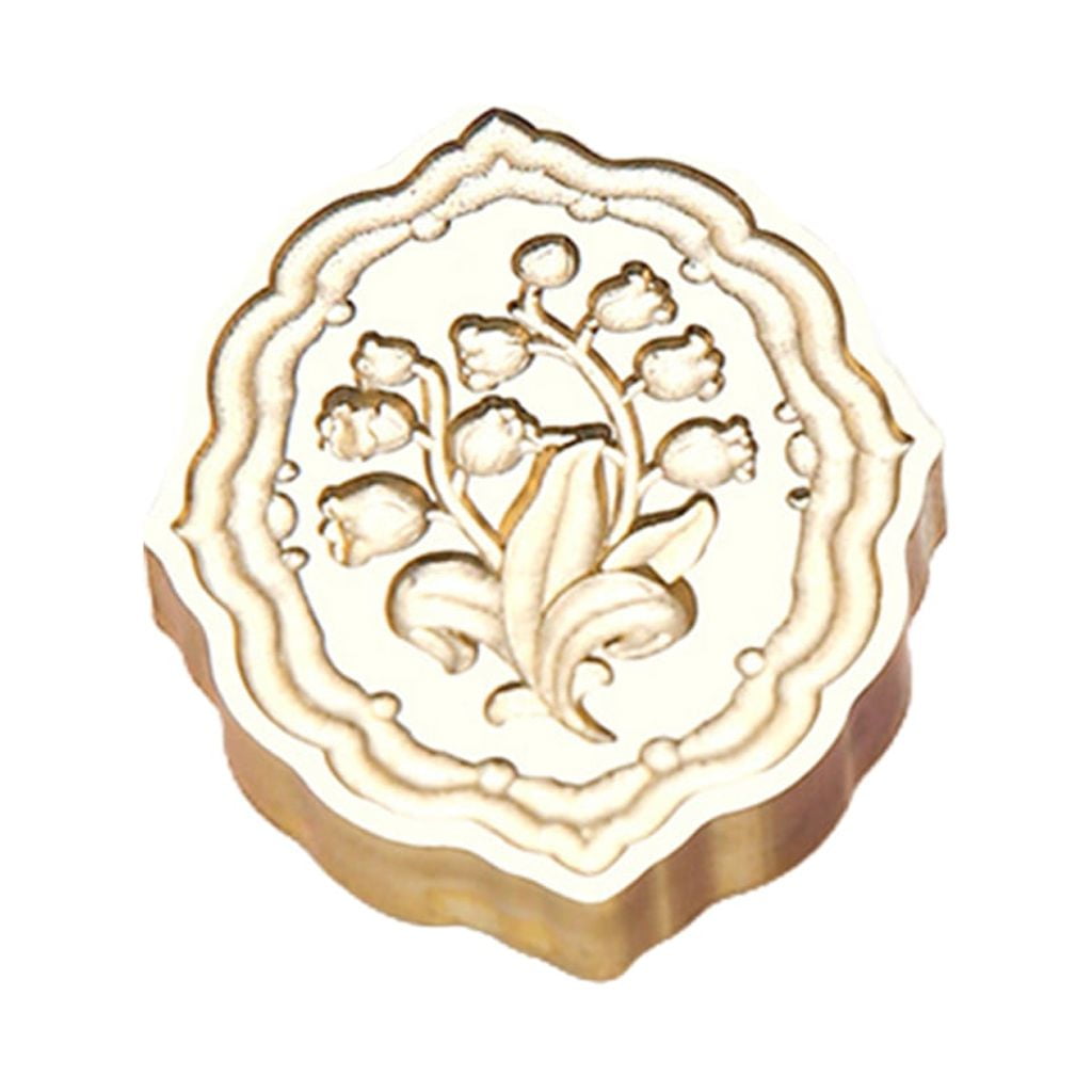 Flower Wax Seal Stamp Fire Paint Seal Head Lily-Flower Sealing Stamp ...