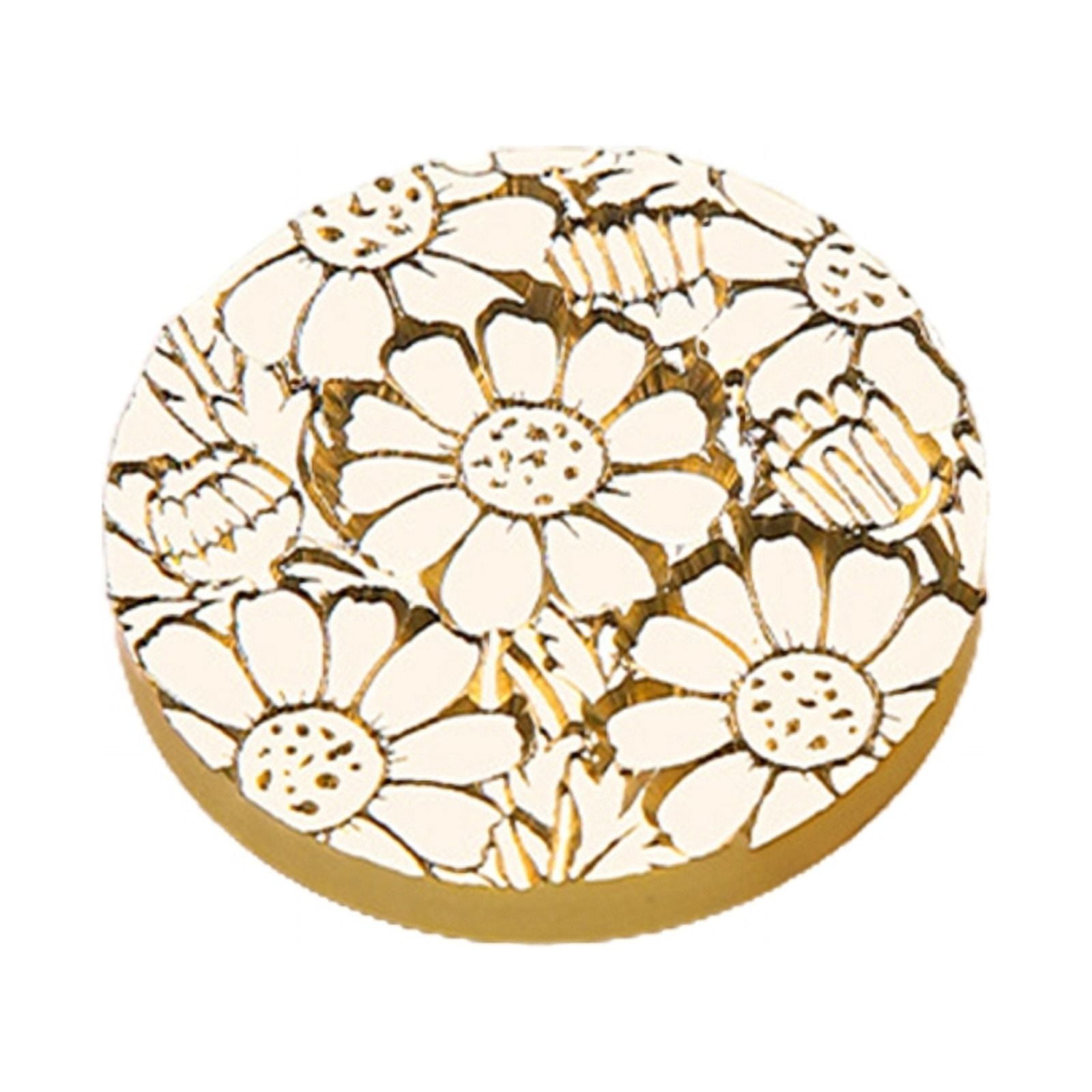 Flower Wax Seal Stamp Fire Paint Seal Head Lily-Flower Sealing Stamp ...