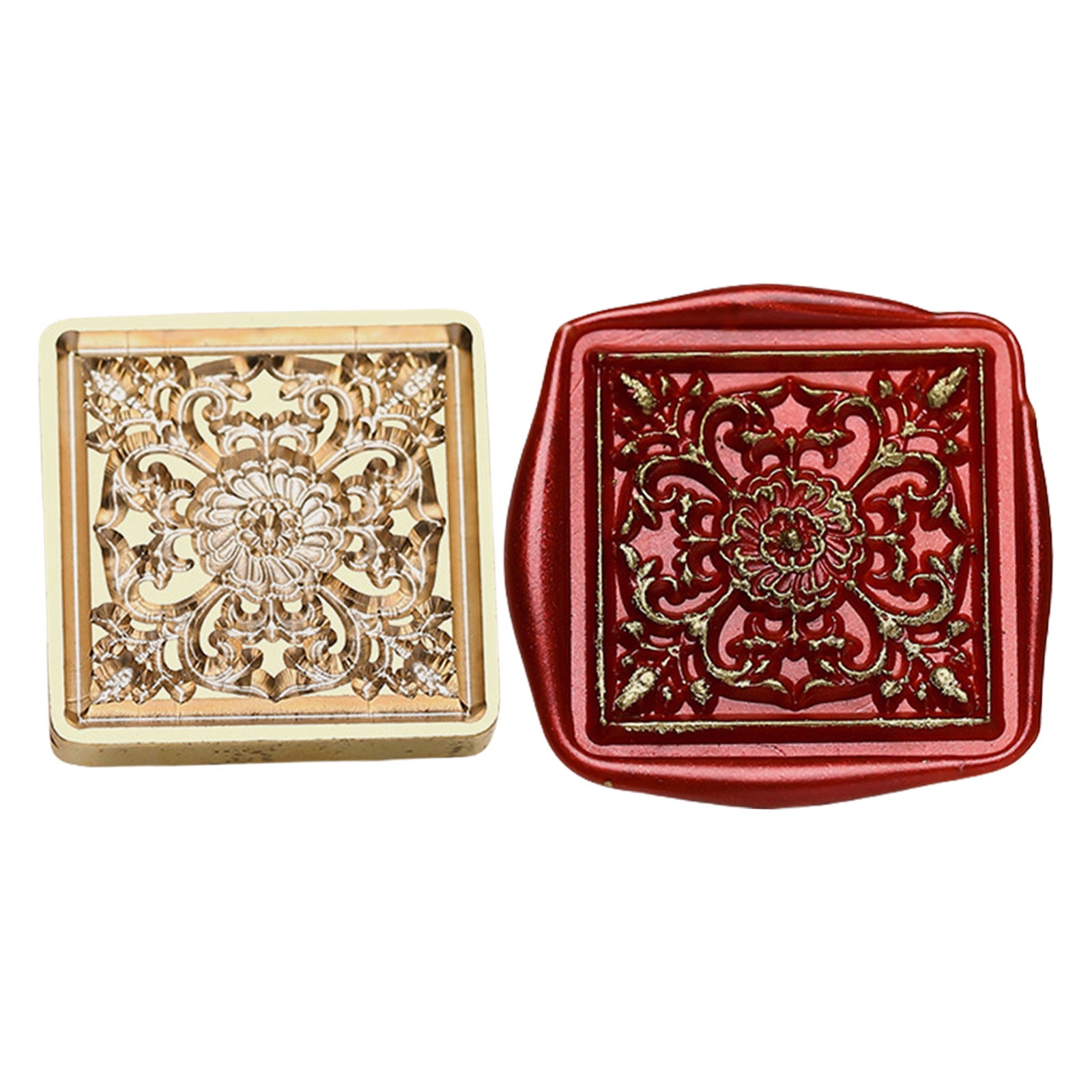 Flower Waxed Seal Stamp Grass Sealing Waxed Stamp for Invitation ...