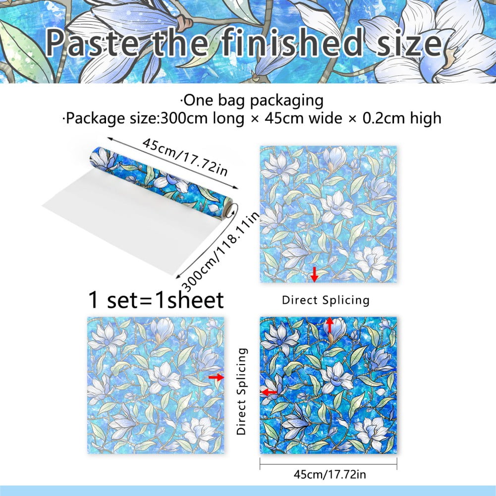 Flower Window Clings,Crash Proof Window Decal ,Protects Birds from ...