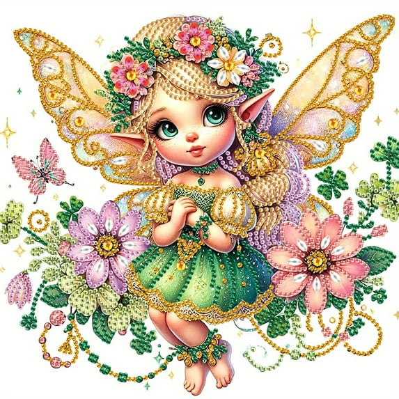 Flower Wing Genie Diamond Art Painting Kit - Walmart.com